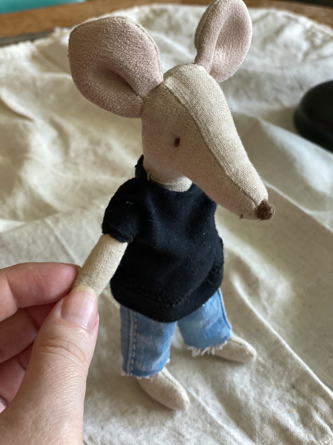 DIY Maileg Mouse Pants - Curious and Cozy