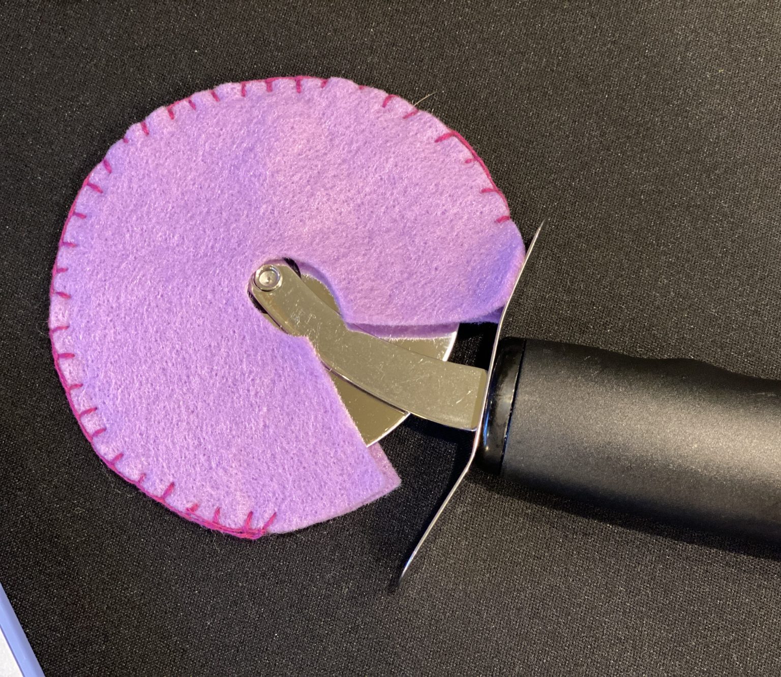 DIY Pizza Cutter Cover - Curious and Cozy