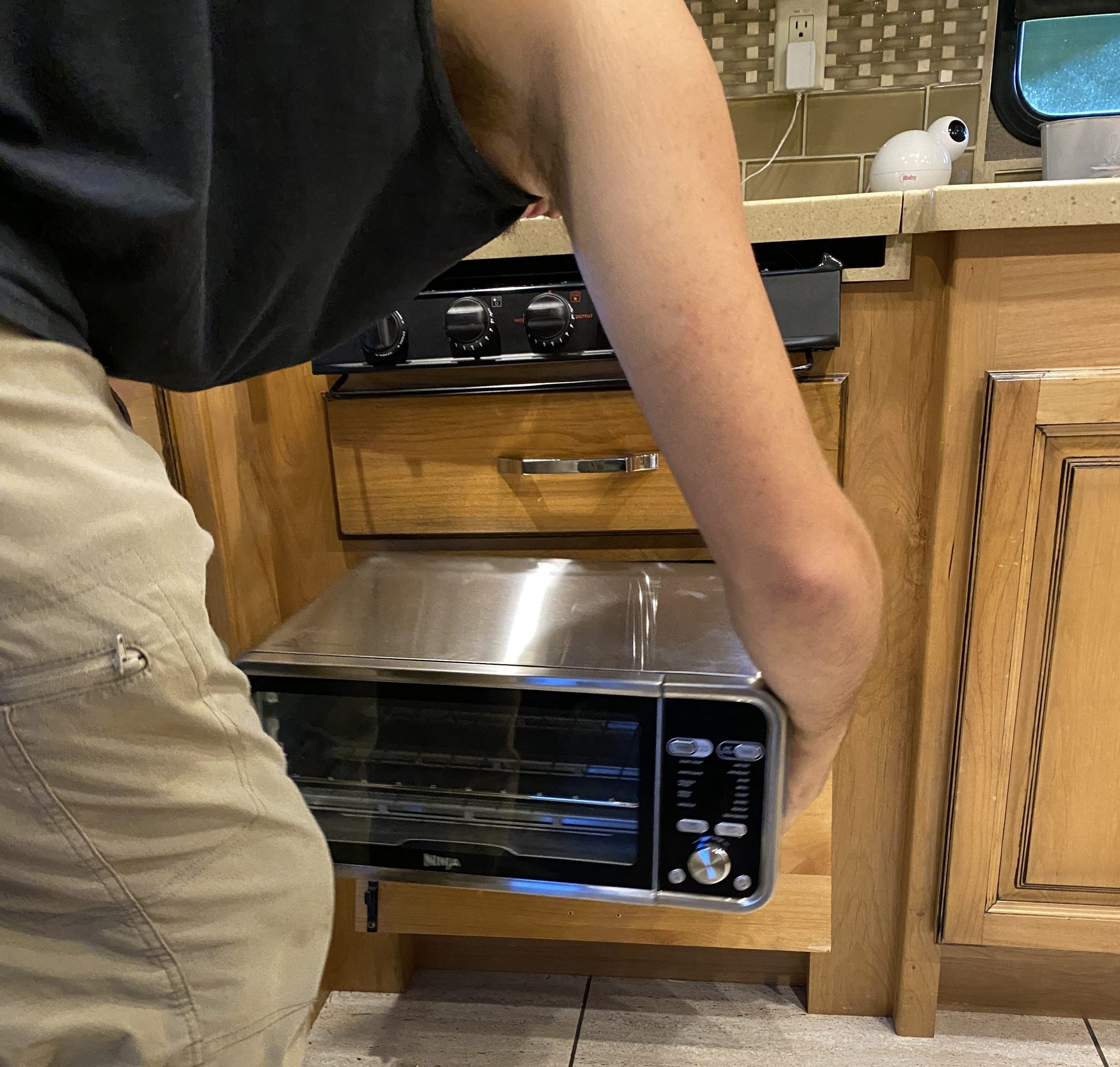 Built-In RV Toaster Oven Air Fryer - Curious and Cozy